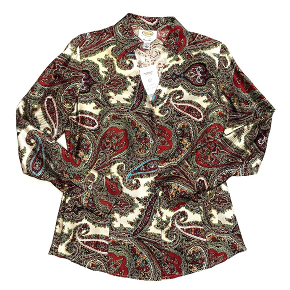 Talbots | Tops | New Talbots Paisley Blouse | Poshmark